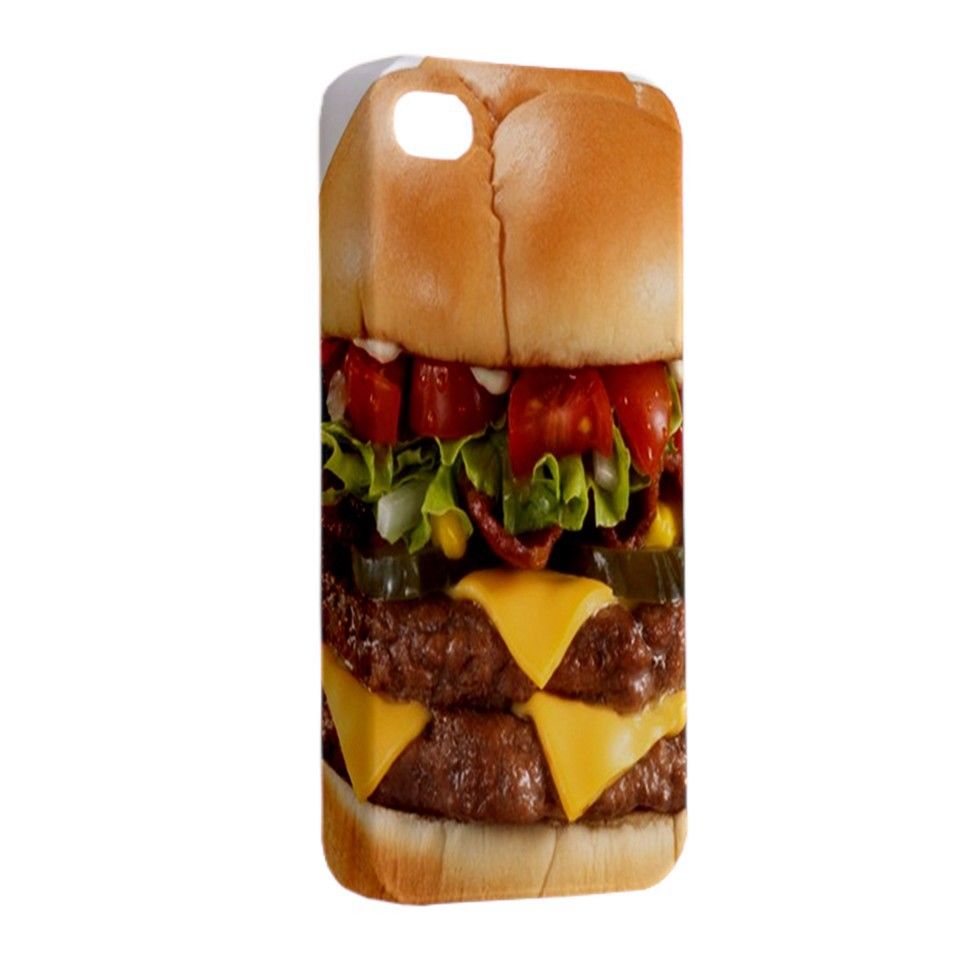 Iphone Case Big Burger Case Fit For Iphone 3g / 3gs / 4 / 4g / 4s / 5 ...